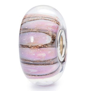 Glass: Trollbeads Pink Conch STOCK PHOTO